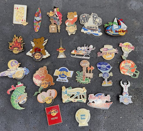 23 VINTAGE HARD ROCK PINS-SOME Ltd Ed- STAFF INTERNATIONAL-2 Disney ...