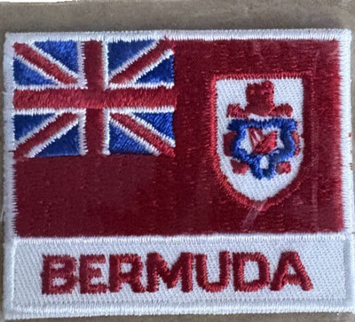 Bermuda Flag Coat of Arms Union Jack Caribbean Embroidered 2.5" Long ...