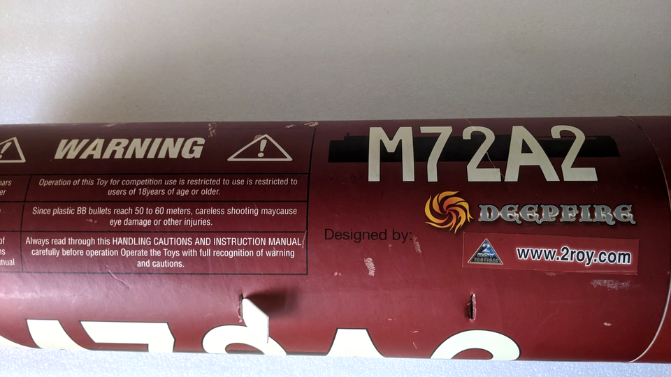 Deepfire M72A2 Replica Airsoft BB Rocket Launcher with Storage Case | eBay