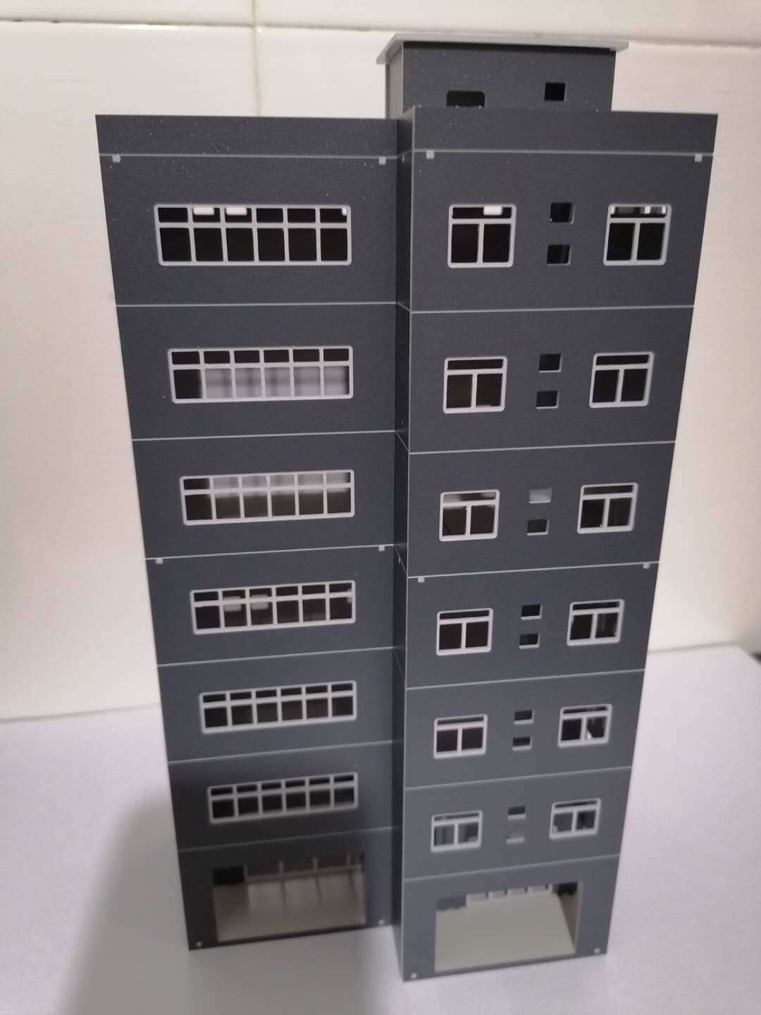 1/87 HO Scale Buildings Train Railway Modern Tall Business Building ...