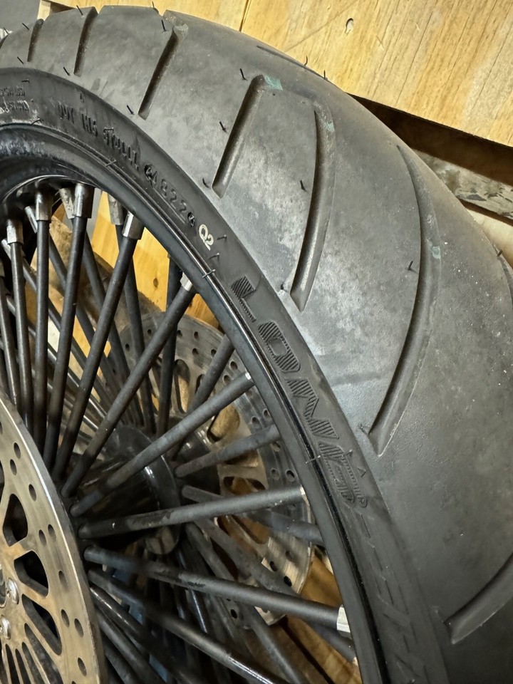 2000-2007 Harley-Davidson 21" Spoked Wheel, Tire & Rotors | 3.25 | 70 ...