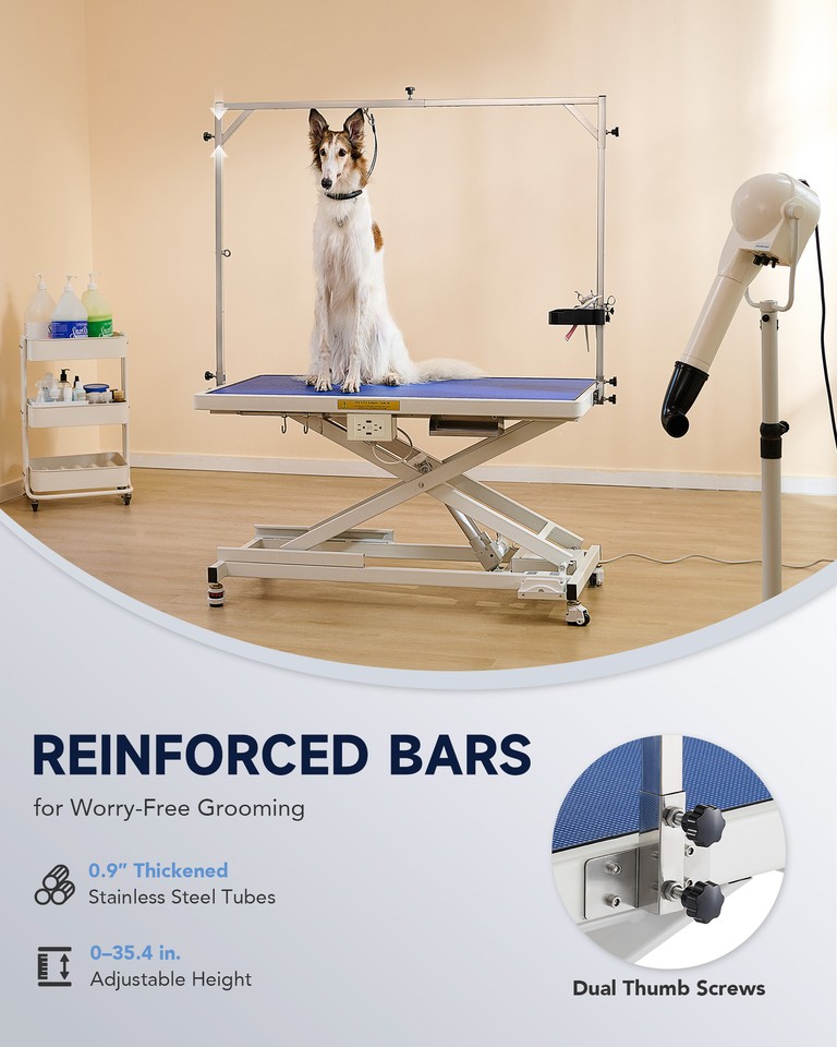 CO-Z 34/50" Pet Dog Grooming Bath Tub /Table Wash Station Professional ...