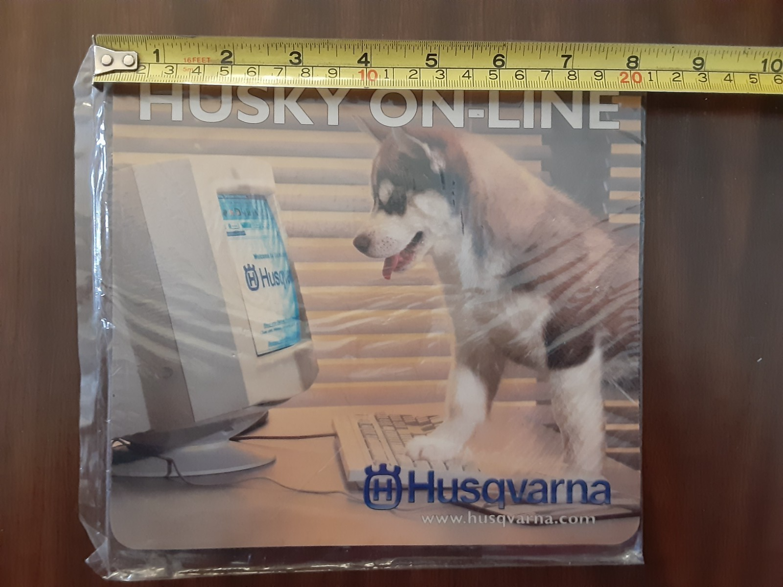 Vintage Husqvarna "Husky On-Line" Dog & Computer Poster, with Matching ...