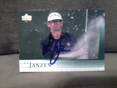 LEE JANZEN 2001 UPPERDECK AUTOGRAPHED CARD | eBay