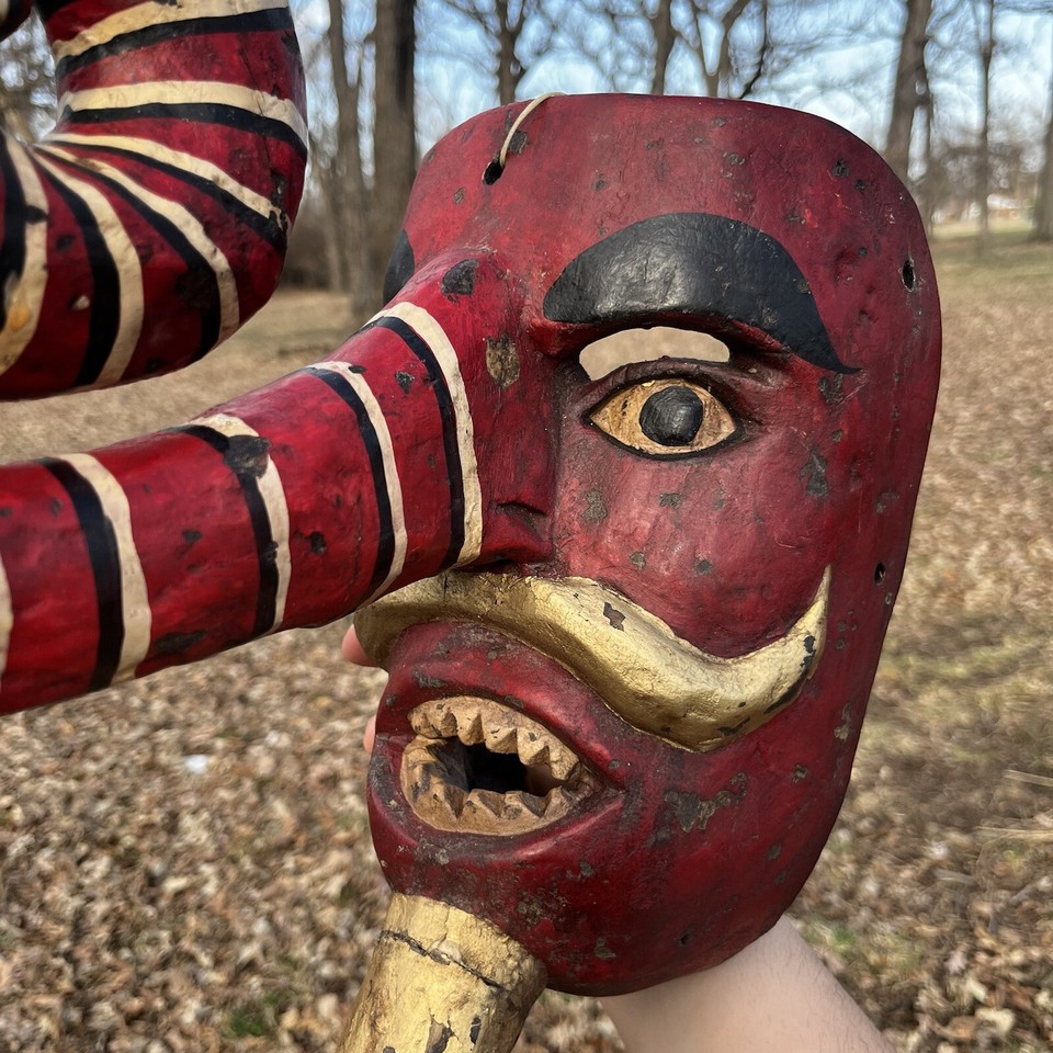Vintage Hand Crafted Moro Pasion mask. (Danza de Moro) | eBay