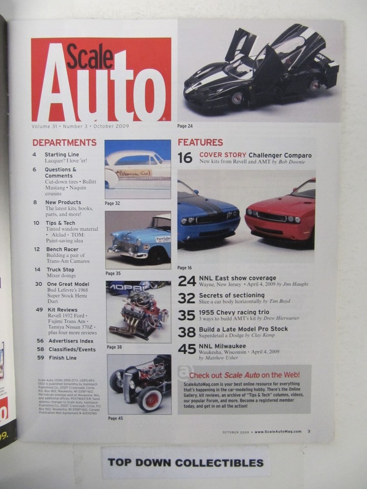 Scale Auto Magazine October 2009 New Jersey & Milwaukee Contests ...