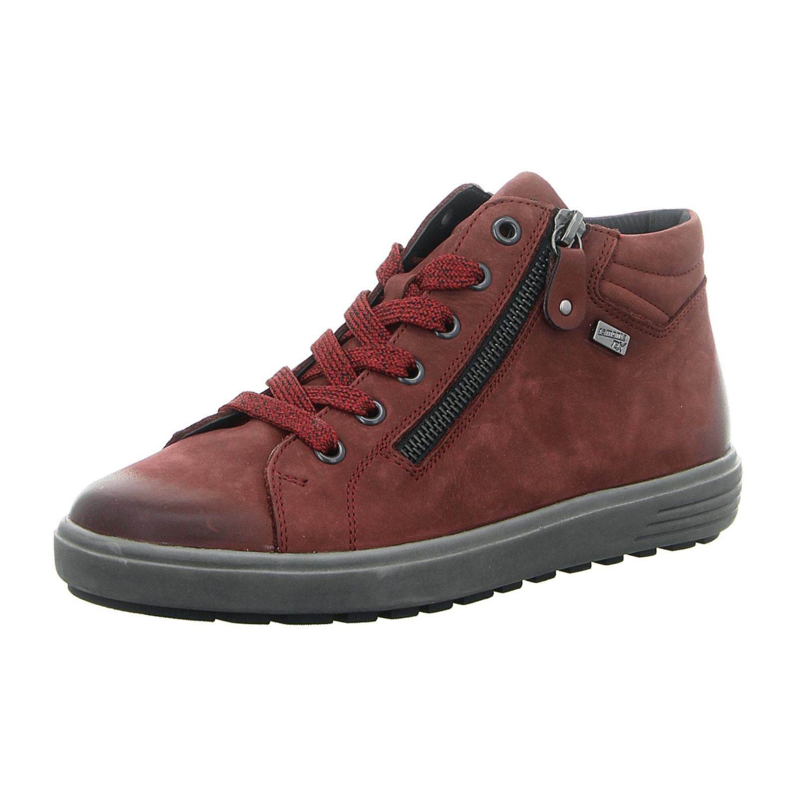 Remonte Women's Red Lace-Up Ankle Boots with Soft Foam Footbed and Warm ...