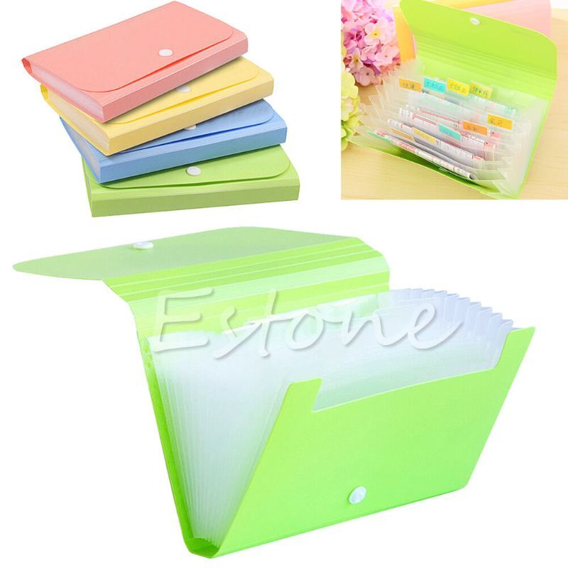 A6 Portable File Folder Extension Wallet Bill Receipt File Sorting ...
