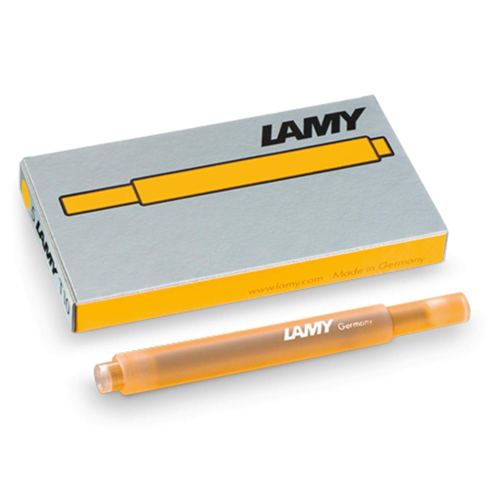 Lamy T10 Fountain Pen Ink Cartridges, 5-Count - Mango Ink | eBay