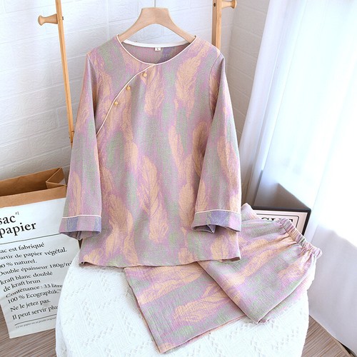 Dreamy Feathers: Long Cotton Chinese Style Ladies Top and Bottom ...