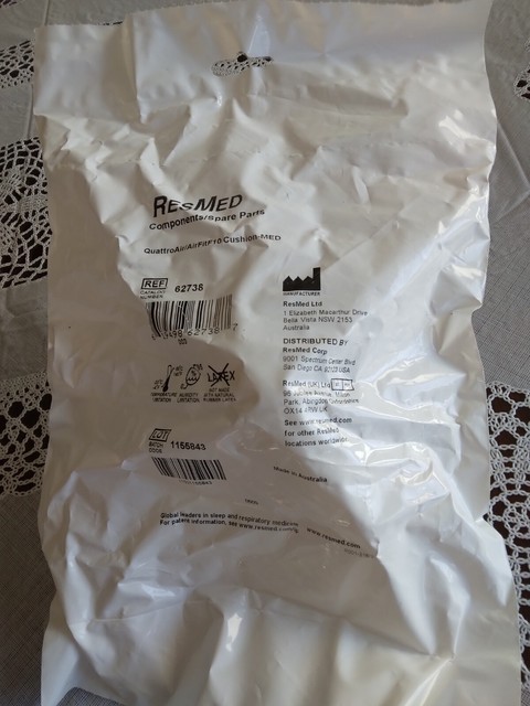 ResMed AirFit F10 Sleep Mask - Clear (62738) for sale online | eBay