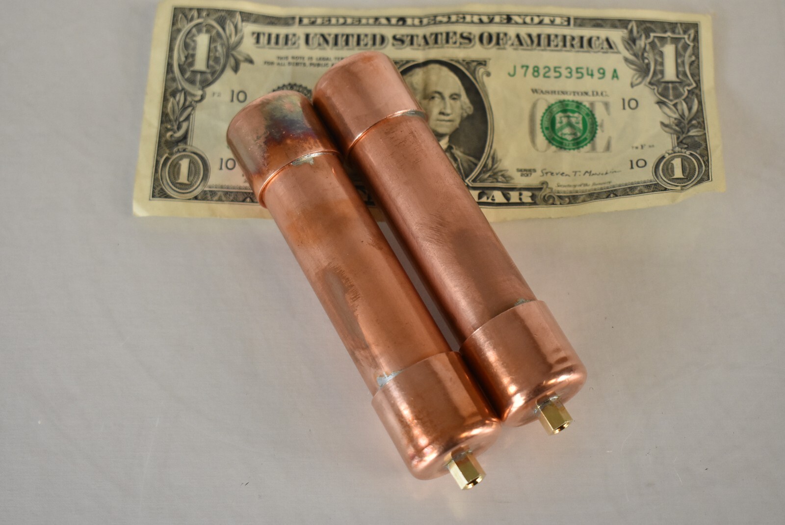 Pair Copper Rife Machine Frequency Hand Cylinders for GB4000 and Others ...