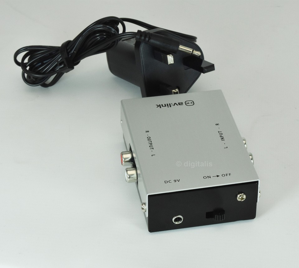 Phono Pre Amplifier Turntable Pre-Amp Stereo RCA to Line Level Amp RIAA ...