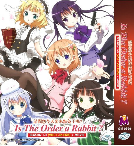 Anime DVD Is The Order A Rabbit? TV Series Season 1-3 Vol.1-36End+Movie ...