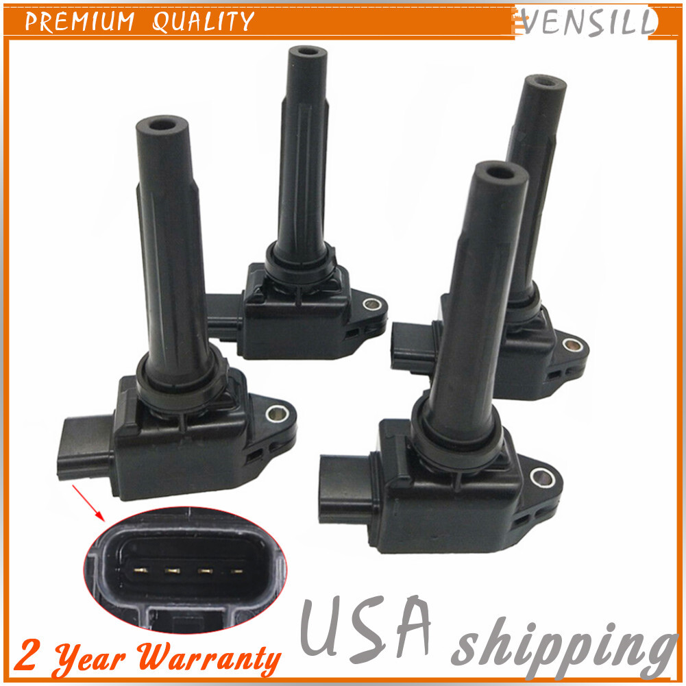 4X Ignition Coil Pack PE20-18-100A For Mazda 3 6 CX-3 CX-5 CX-9 2.0 2.5 ...
