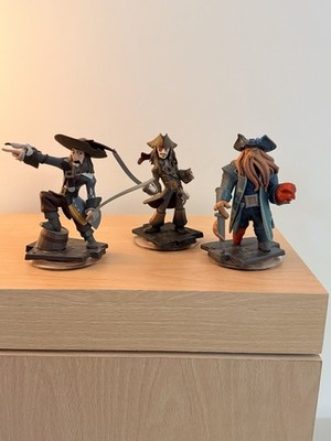 Disney Infinity Pirates of the Caribbean Jack Sparrow, Davy Jones ...