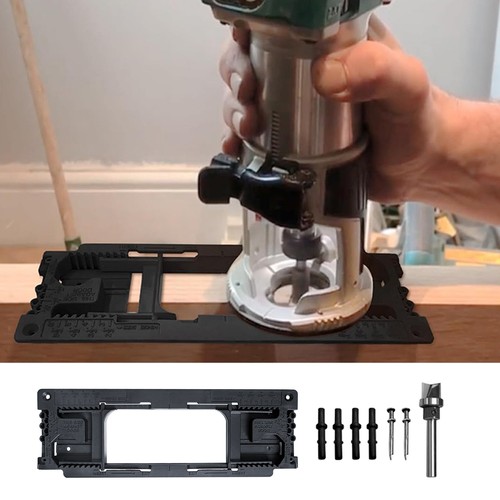 Hinge Jig Metal Adjustable Drilling Door Hinge Jig Accurate Locking ...