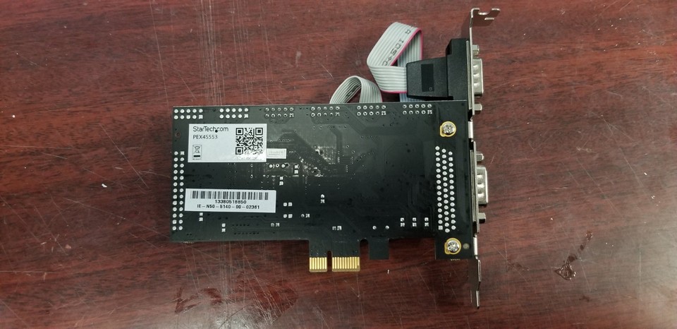 StarTech 4-Port RS-232 DB-9 PCI Express Serial Adapter Card PEX4S553 | eBay