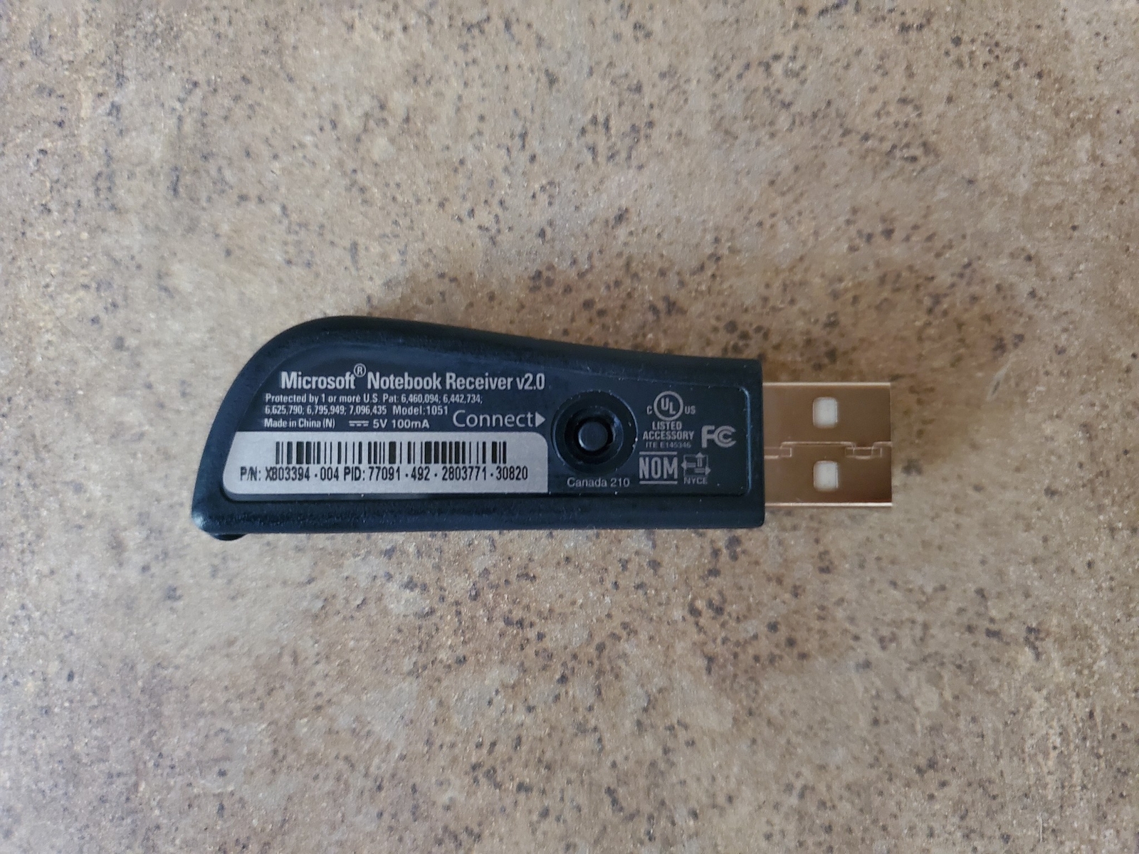 MICROSOFT NOTEBOOK RECEIVER V2 0 MOUSE USB DONGLE WIRELESS OPTICAL 1051 MICROSOFT NOTEBOOK RECEIVER V2 0 MOUSE USB DONGLE WIRELESS OPTICAL 1051