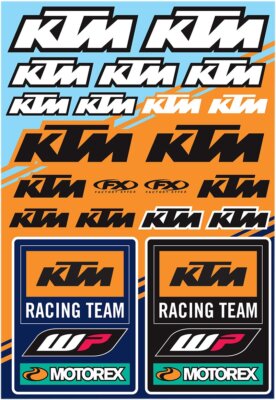 Factory Effex KTM Racing Sticker Sheet (22-68532) | eBay
