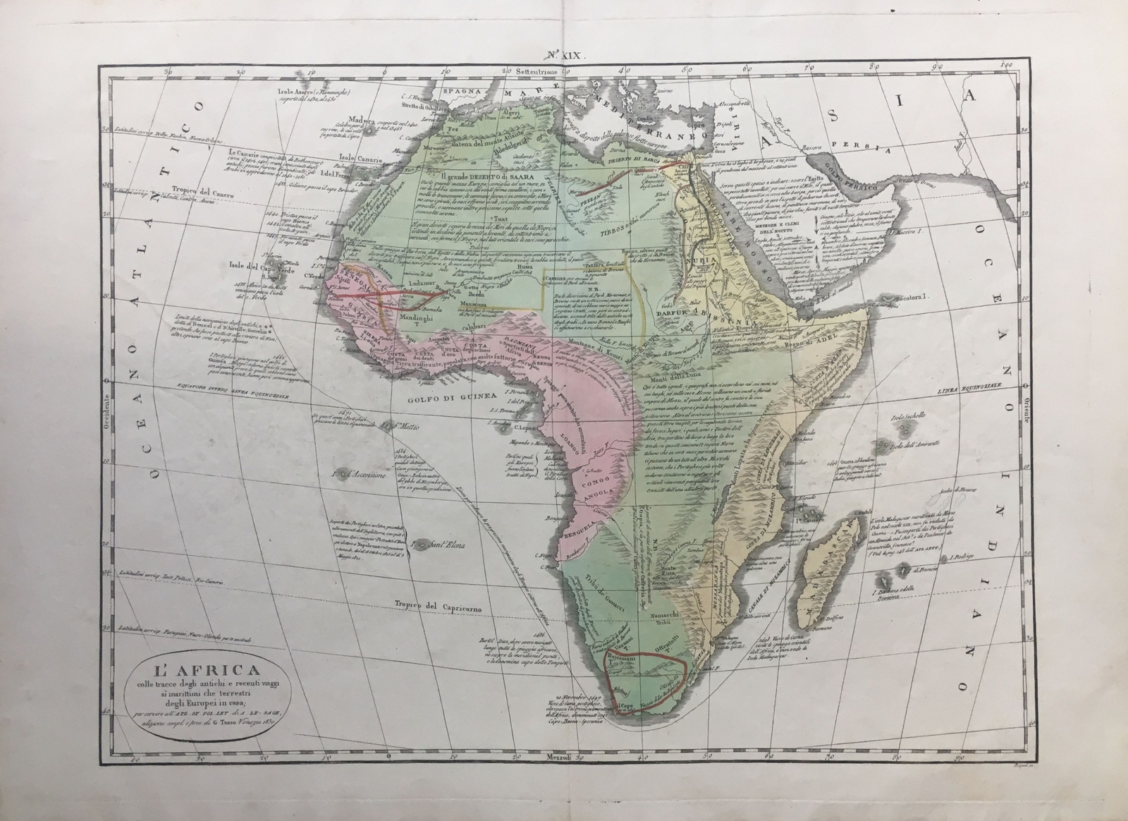 Original map of Africa, 1830 | eBay