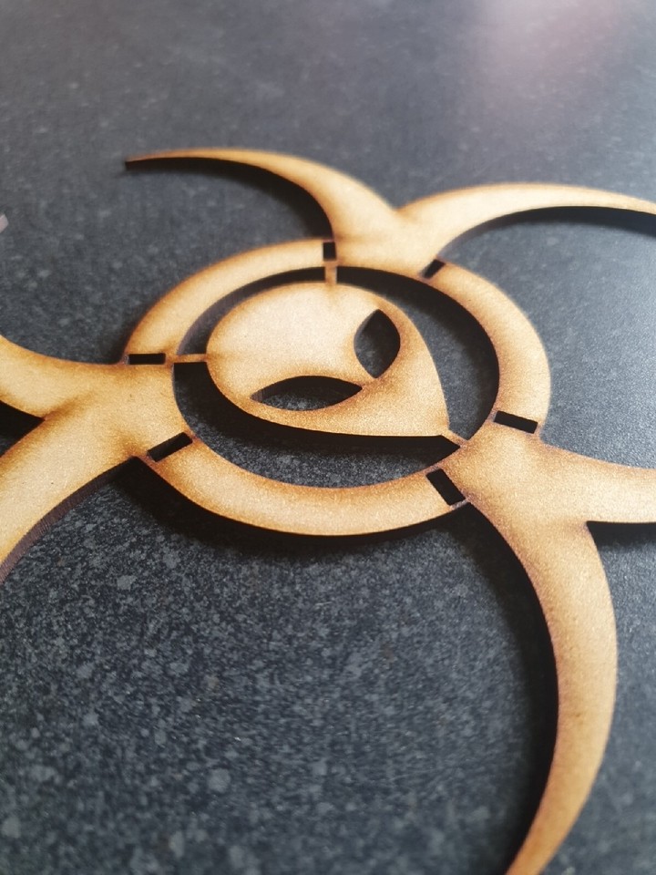 Skinwalker Ranch Logo in MDF 200mm at widest point alien UFO UAP | eBay UK