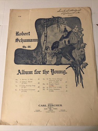 Robert Schumann op.68. Knight Rupert 1904 piano sheet music 2A | eBay
