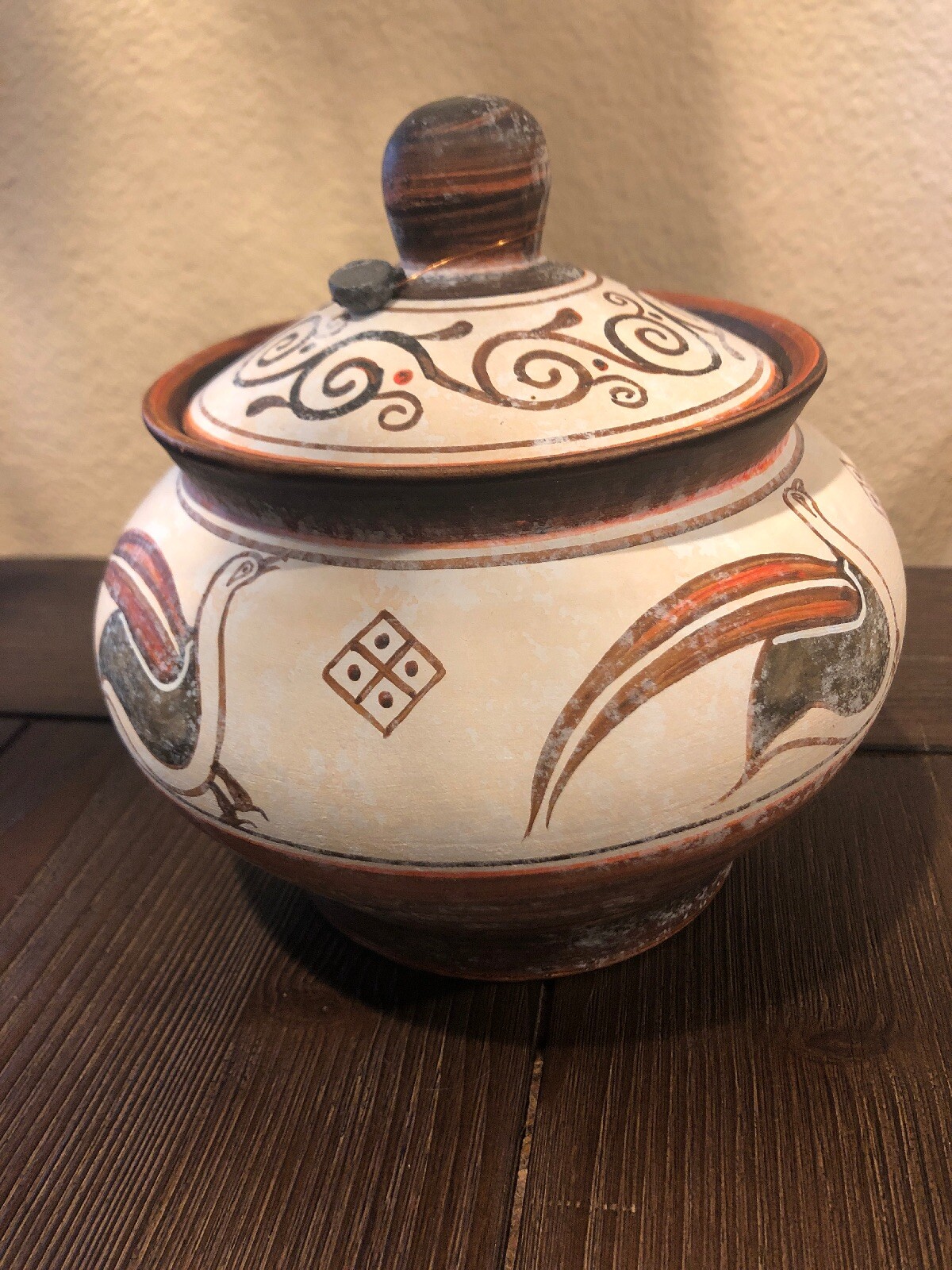 Ancient Greek Pyxis Vase Pottery Museum Replica Reproduction | eBay