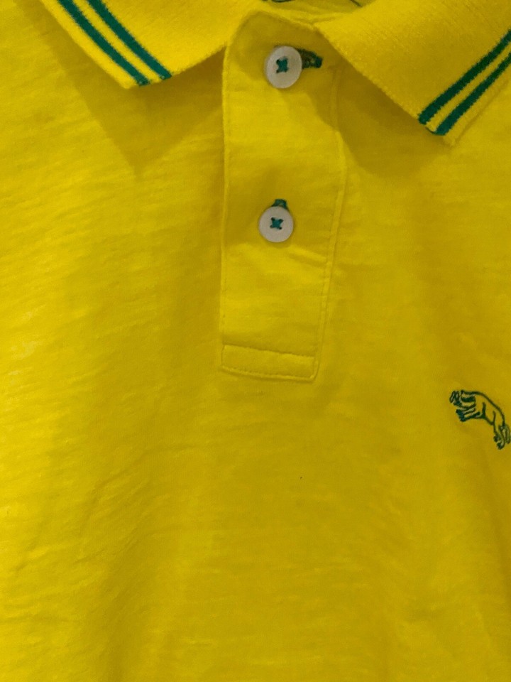 Men's American Rag Rugby Yellow S/S Collared Polo Size Medium | eBay