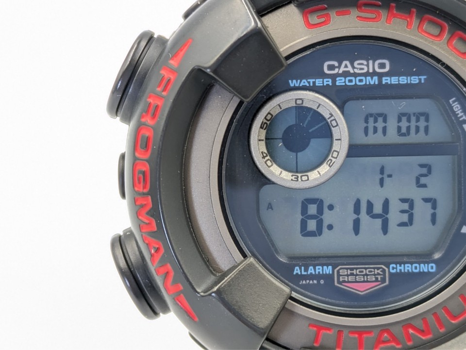 CASIO G-SHOCK Frogman DW-8200 Titanium ISO 200 m Diver Digital Watch ...