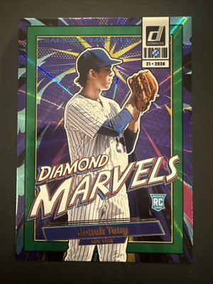 2026 Panini Donruss Baseball Jonah Tong Diamond Marvels Green Laser ...