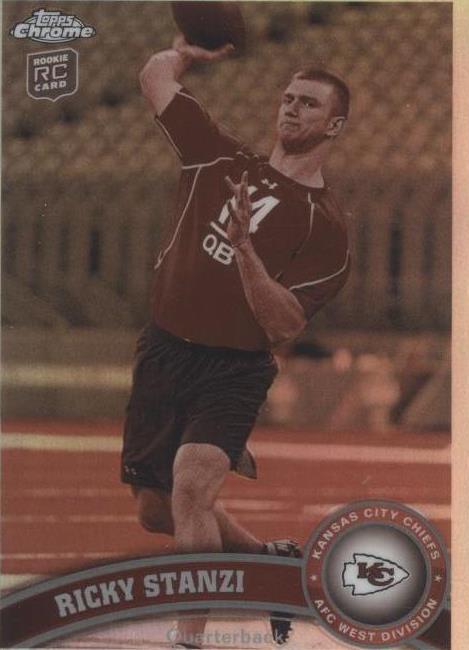 2011 Topps Chrome - Ricky Stanzi #53 Sepia Refractor /99 (RC) for sale ...