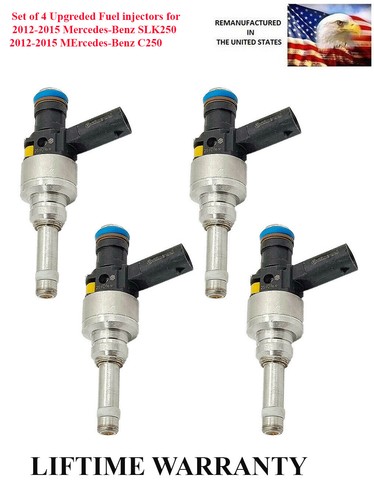 4X Upgraded Fuel Injector For Mercedes-Benz C250 SLK250 1.6L 1.8L I4 ...
