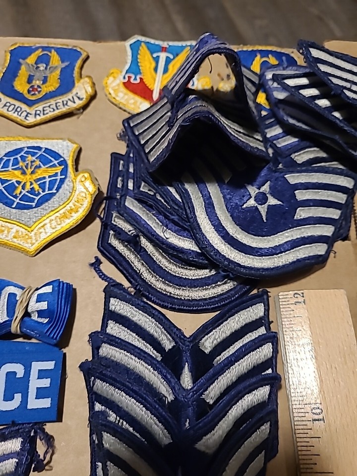 USAF Air Force Used/New Mixed Lot 69 Patches,2 Stickers,Command Civil ...