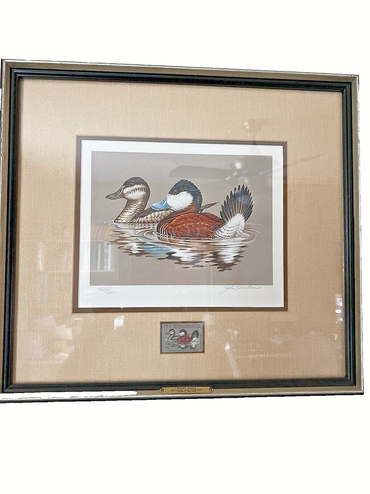 ducks unlimited federal duck stamp prints framed | eBay