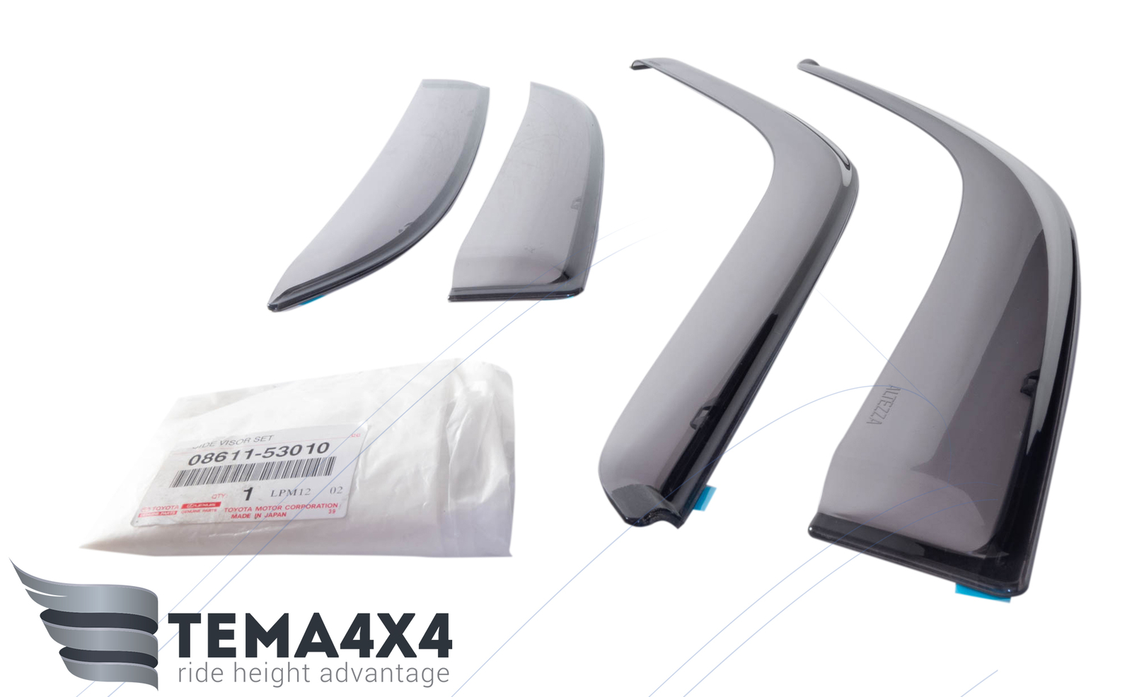 OEM Genuine Window Visors Rain Guards for Toyota 01-05 Altezza Lexus ...