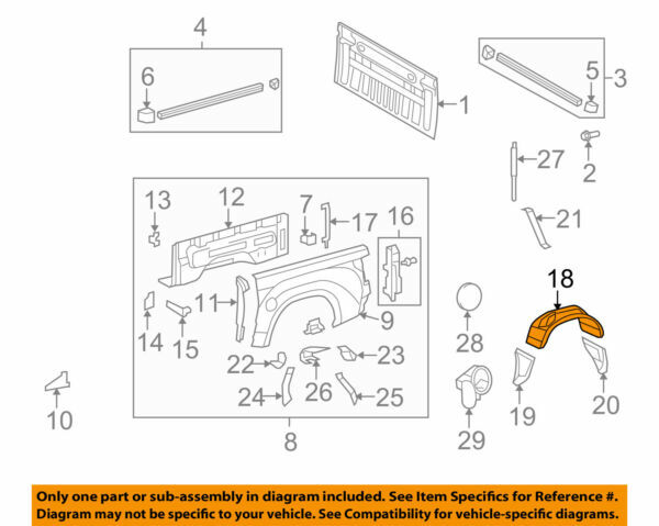 65637-0C020 Toyota Liner, rear wheel house, rh 656370C020, New Genuine ...