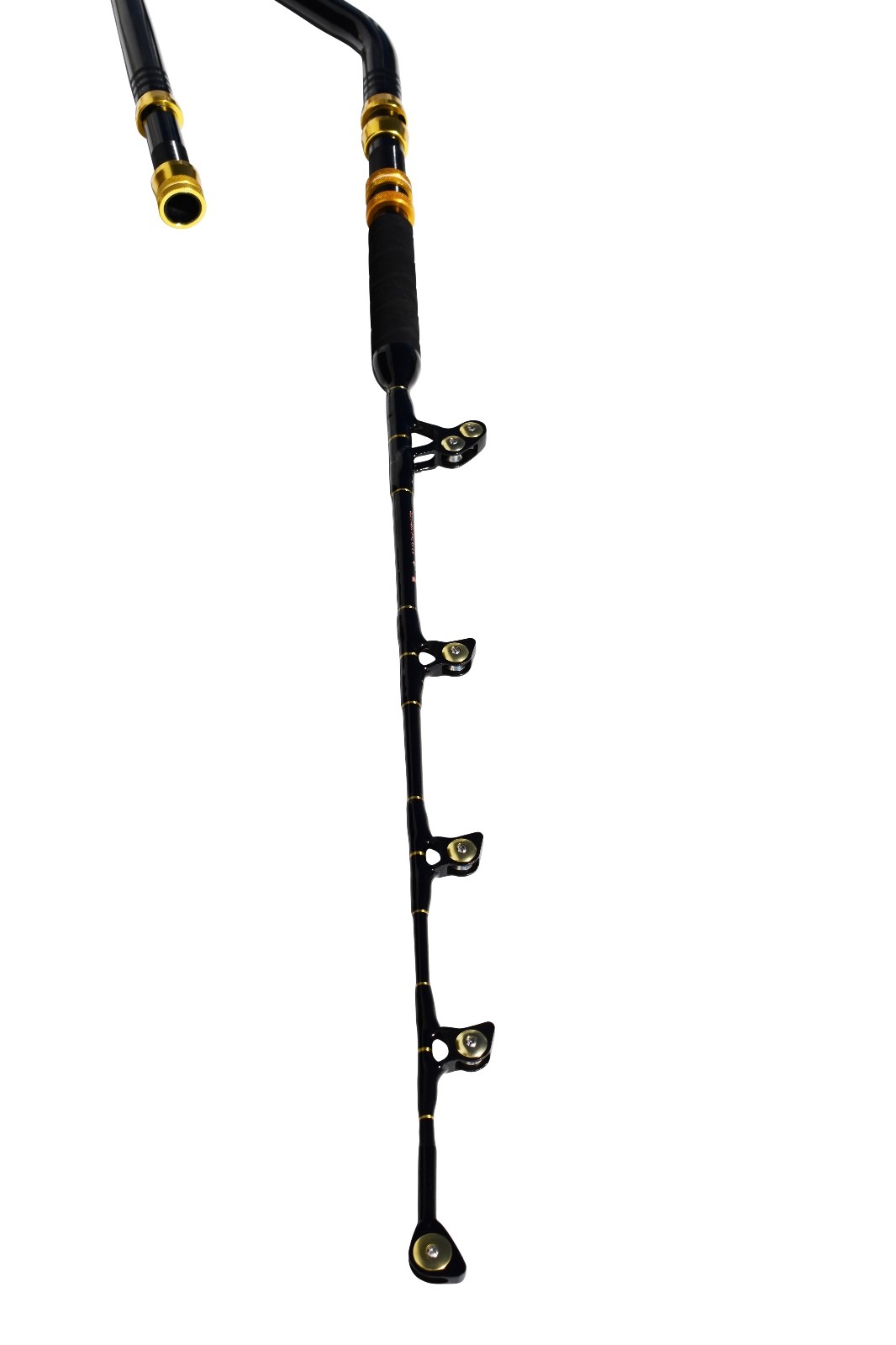 100-120 lb. 3pc Saltwater Fishing Rod - Roller Tip - Deep Drop Trolling ...
