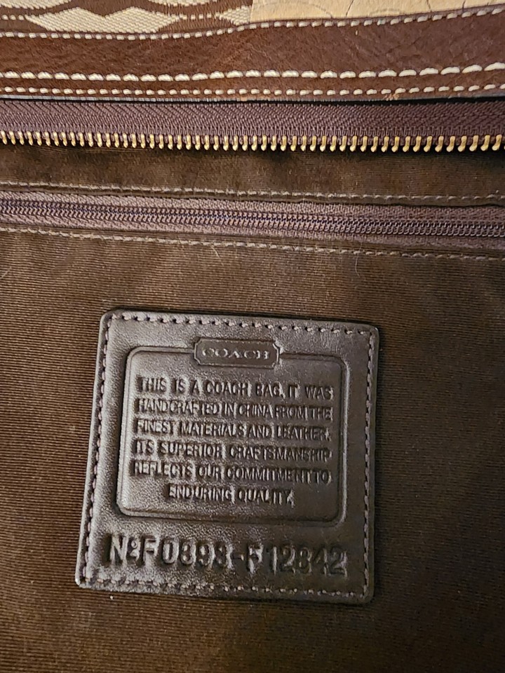 Coach Patchwork Leather Suede Purse Shoulder Bag # F0893-F12842 Autumn ...