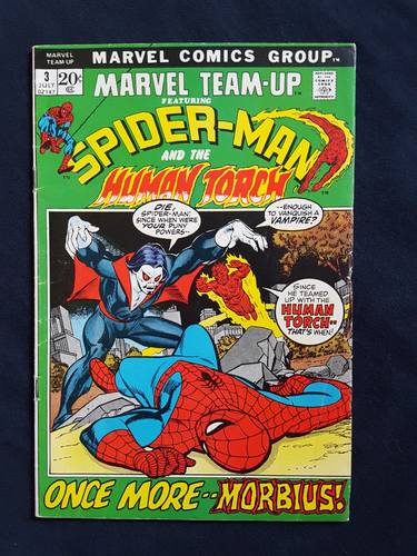 MARVEL TEAM-UP #3 (1972) SPIDER-MAN/HUMAN TORCH and 3rd appearance of ...
