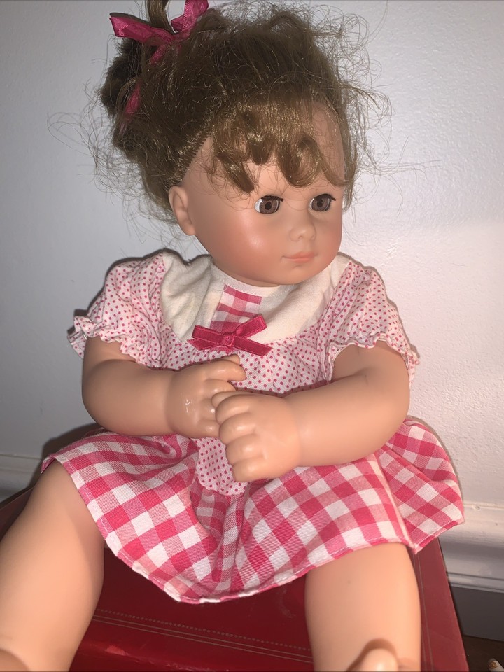 Vintage Gotz Puppe Vinyl & Cloth Baby Girl Play Doll 16" - Good ...
