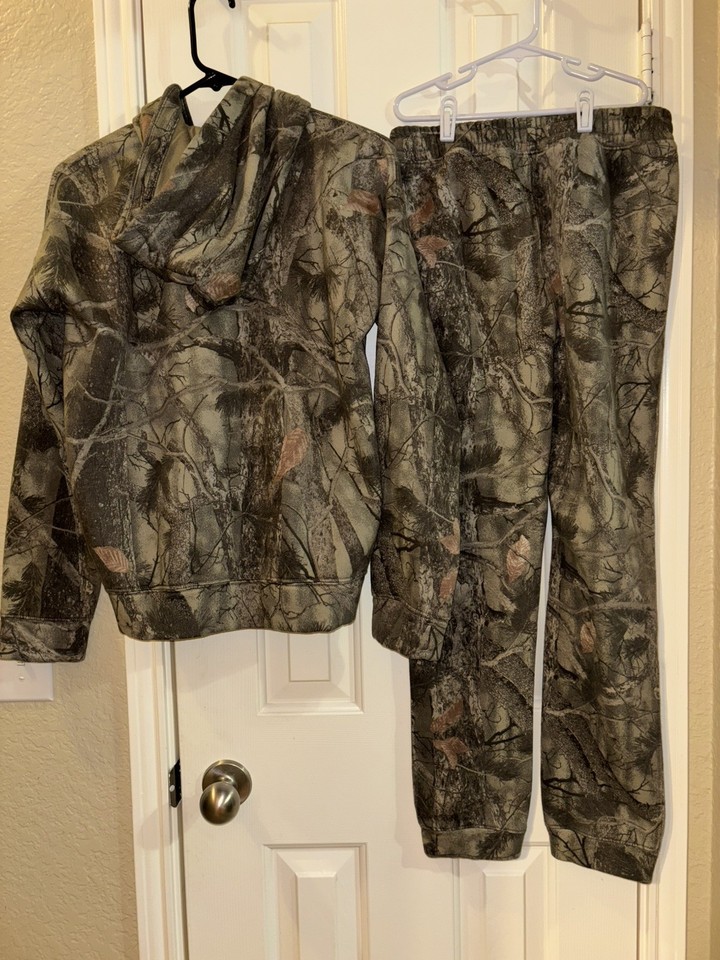Abercrombie Boys 13/14 Camo Essential Icon Full Zip Hoodie & Pants ...