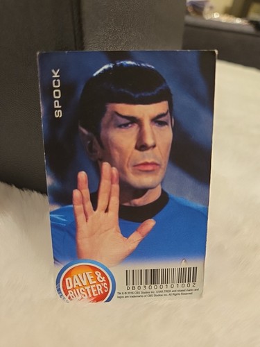 Dave and Buster's Star Trek Original, Aliens & Limited Edition SPOCK ...