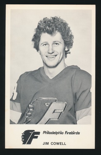 1977-78 Philadelphia Firebirds (NAHL) Team Issue (5"x8") -JIM COWELL | eBay