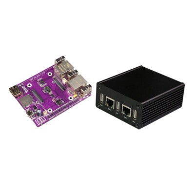 CM4 Dual Ethernet Expansion Board with 5mm Heat Sink RTC FAN USB2.0 | eBay