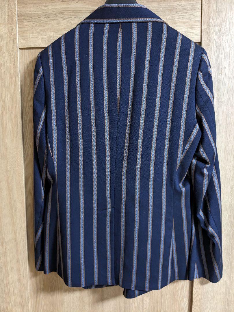 Vivienne Westwood Man Tailored Jacket Blue Striped Si… - Gem