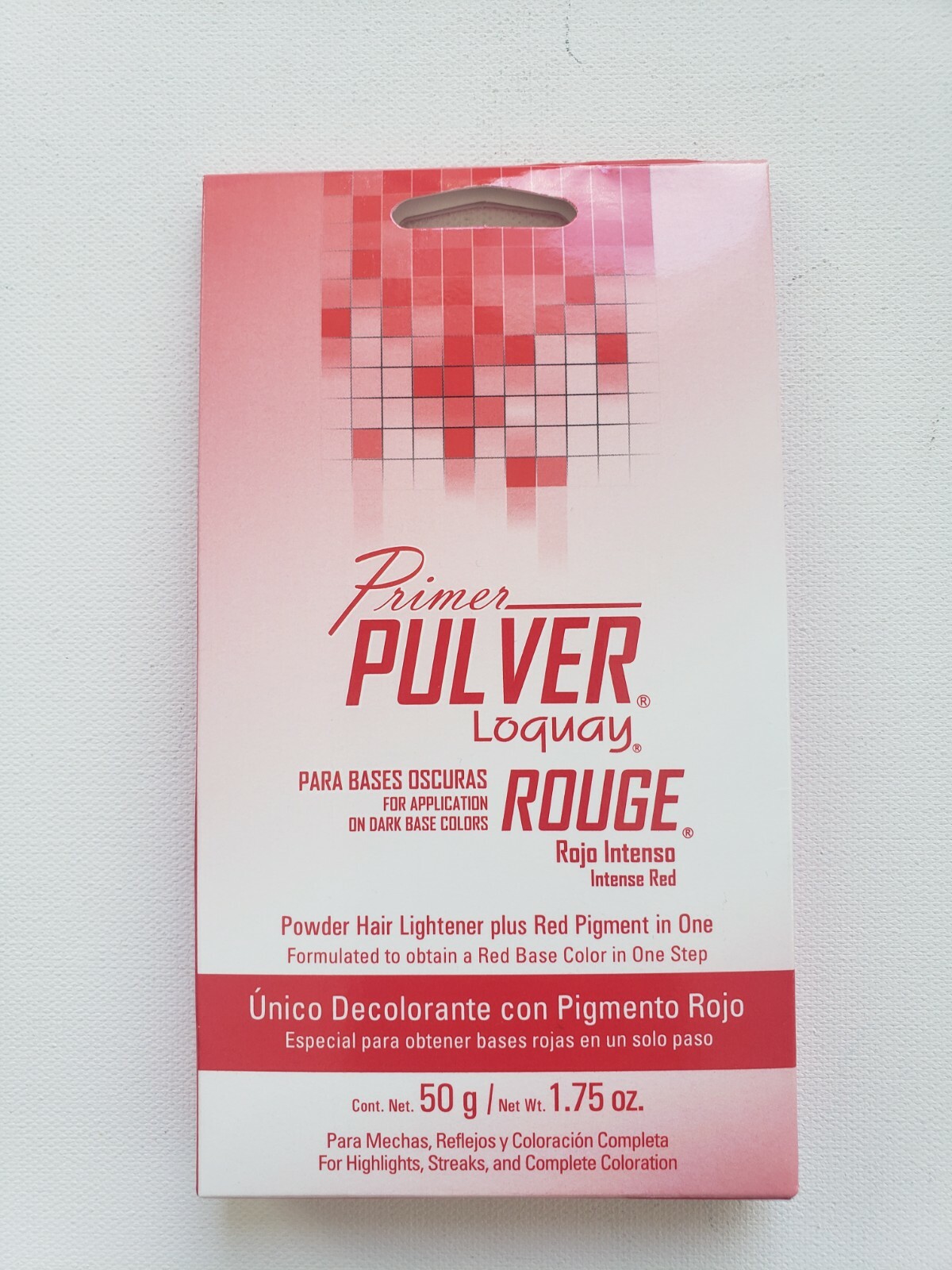 2 Loquay Primer Pulver Rouge Para Bases Oscuras Rojo Inteso 1.75 Oz for ...
