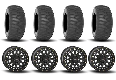 System 3 SB-6 Beadlock Matte Black 15" Wheels SS360 S/S Tires [33x10-15 ...