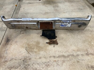1966 Pontiac GTO rear bumper, brackets, gas door and back up lights | eBay