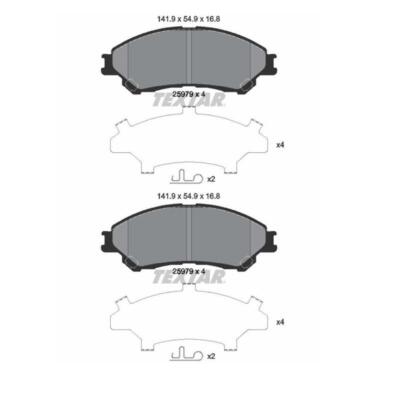 2x Textar 2597901 Bremsbelagsatz Scheibenbremse Vorne für Suzuki S-Cross | eBay.de
